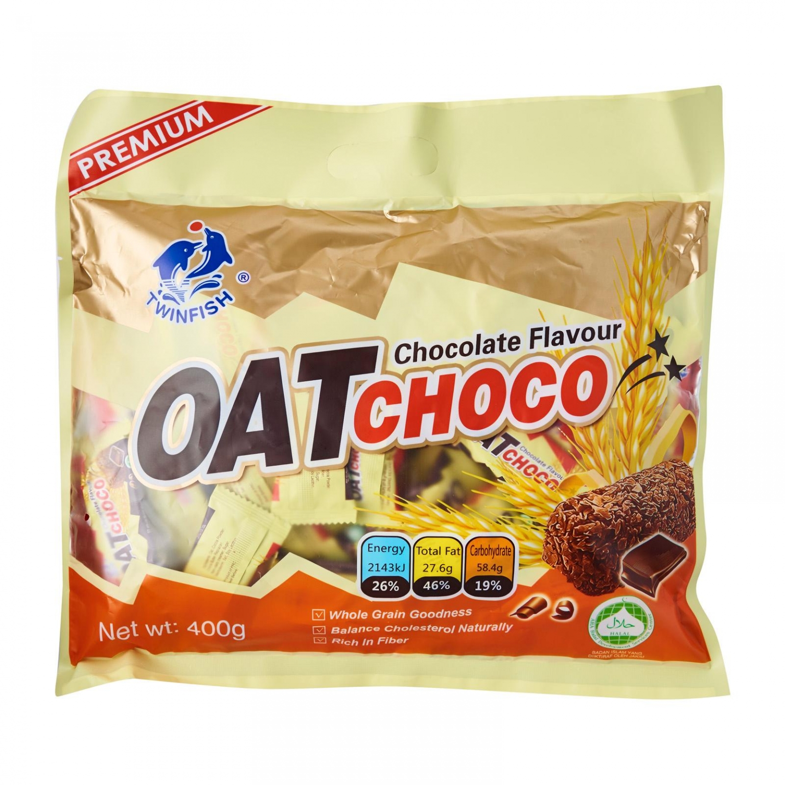Twinfish Oat Choco Original Flavour 400g 双鱼牌燕麦饼原味 400g – longbang.com.sg